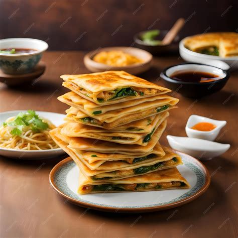 Premium Ai Image China Chinese Food Jianbing