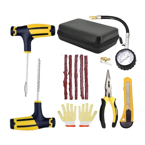 Automotive Tubeless Tyre Puncture Repair Kit 8 Piece Shop Today
