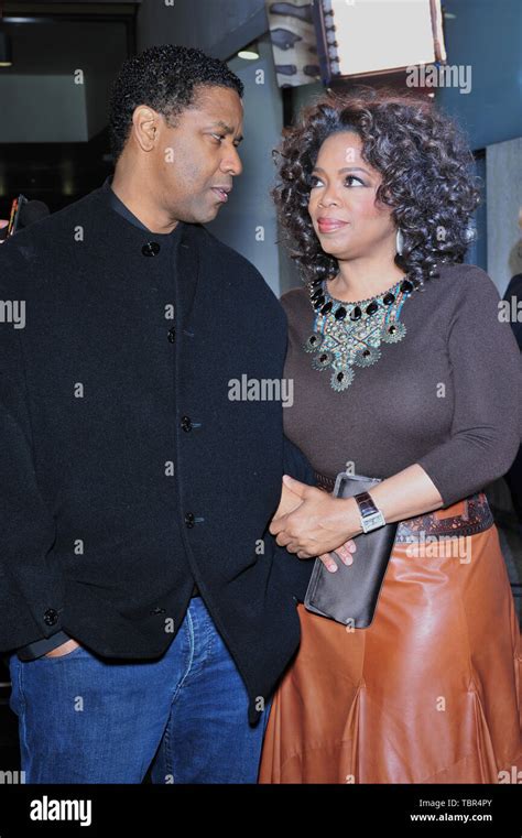 Los Angeles Ca December 11 2007 Oprah Winfrey And Denzel Washington
