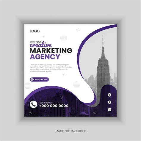 Premium Vector Vector Modern Digital Marketing Agency Poster Deign