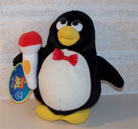 Toy Story 2 Wheezy Penguin W Microphone Applause Disney Pixar Plush