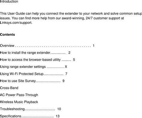 Linksys Re6400 Wireless Extender User Manual