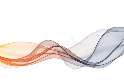 Modern Colorful Abstract Wave Flow Poster Waveform On A White