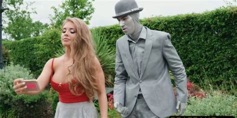 Living Statue Fucks Cock Hungry Slut With His Huge Dick