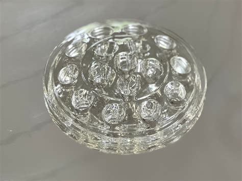 Vintage Glass Flower Frog Vintage Glass Frog 15 Flower Stem Etsy