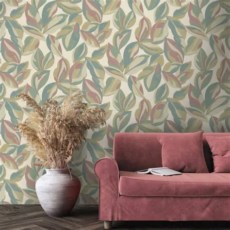 Abstract Leaf Wallpaper Decorating Centre Online