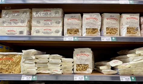 Shelves Stocked With Rummo Pasta A Popular Italian Food Brand San