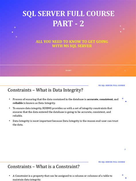 Sql Server Full Course Part2 Pdf Relational Database Data