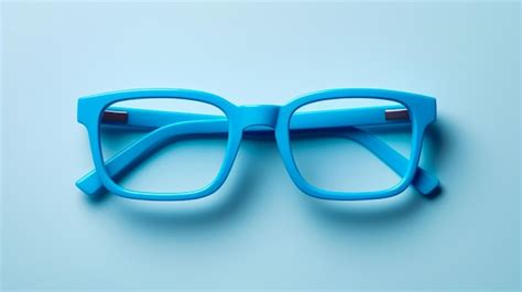 Premium Photo Cutout Of Isolated Blue Frame Glasses With The White Background