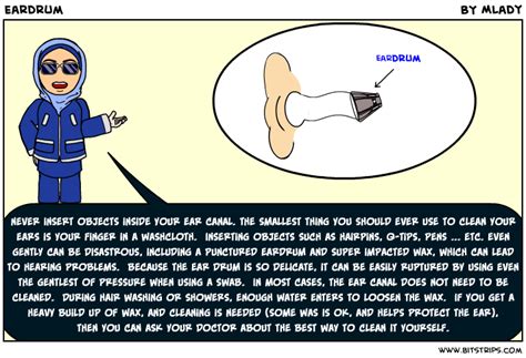 Ruptured Eardrum Q Tip