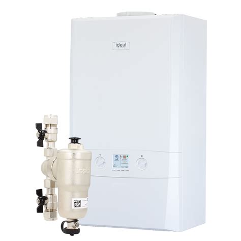 Ideal Logic Max C30 30KW Combi Boiler With Horizontal Flue And Filter DIY BRADFORD