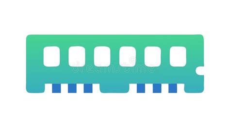 Ram Memory Module Icon Computer Hardware Technology Component Vector