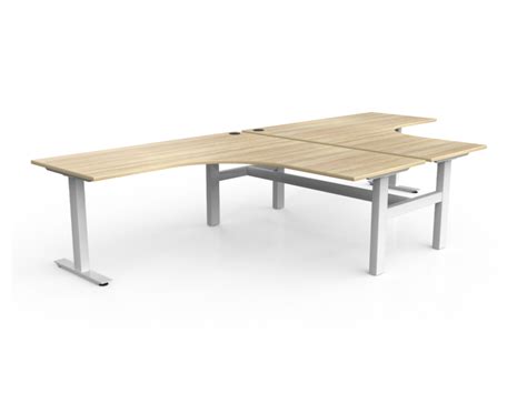 Agile Double 90° Workstation Fixed Workstation Olg Office