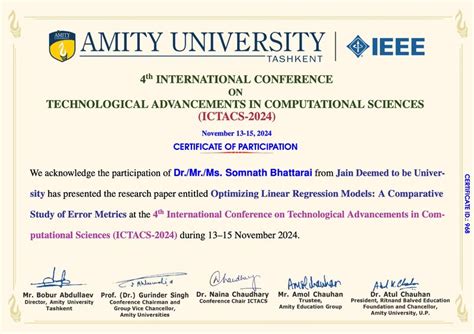Datascience Linearregression Research Ieee Ieeeictacs2024 Machinelearning