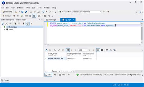Querying Postgresql For Data Between Two Timestamps