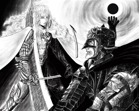 Artstation Guts Vs Griffith Berserk Fanart