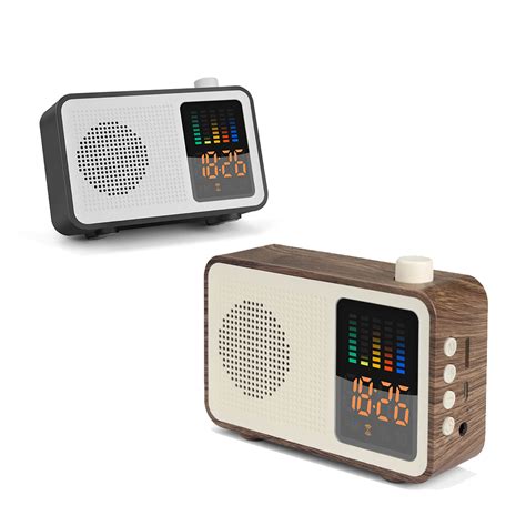 M20 Classical Radio Bluetooth Speaker With Clock And Tf Card