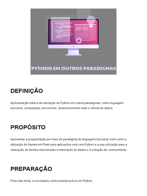 Python Em Outros Paradigmas Download Grátis Pdf Thread Informática