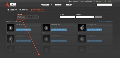 Accessing Your Downloads Fx Elements