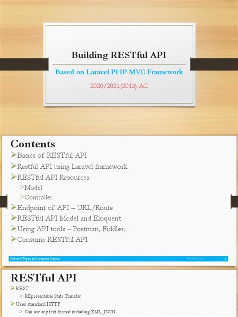 cosc4181 lab 5 lect 6 laravel rest pdf representational state