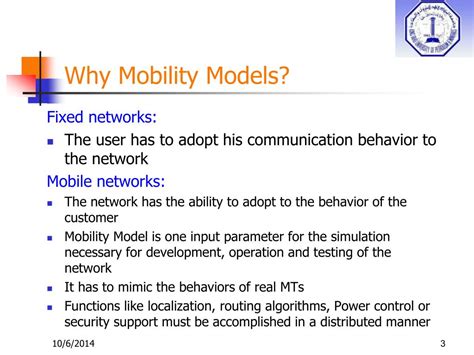 PPT Mobile Ad Hoc Networks COE Mobility Models I PowerPoint Presentation ID