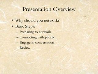 Networking PPT