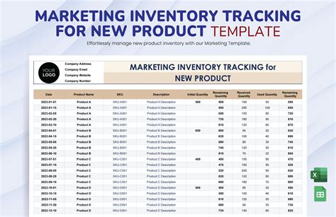 Inventory Tracking Template