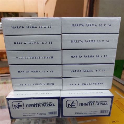 Jual Kasa Steril Narita Farma Biru 16x16 Kassa Hidrofil Isi 120 Lembar Shopee Indonesia