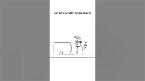 Double Click On My Computer Animation Meme Youtube