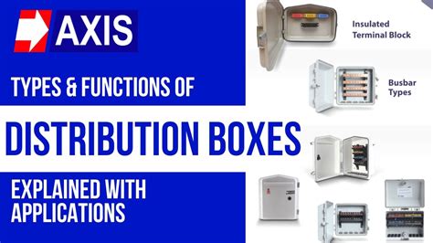 Types Of Distribution Boxes Explained With Applications And Functions