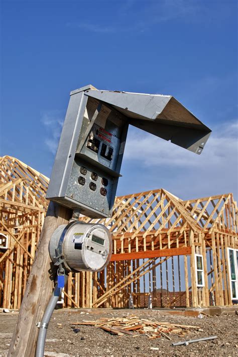 Temporary Electric Meter Pole Temporary Job Site Power How To Install