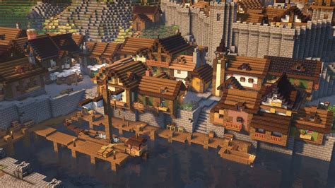 Minecraft Medieval City Layout