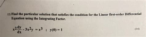 Solved Solve The Initial Value Problem By Using Chegg