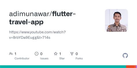 GitHub Adimunawar Flutter Travel App Https Youtube Com Watch V RbYDa Eugg T S