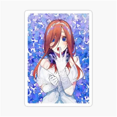 Miku Nakano Sticker By Saikishop Redbubble