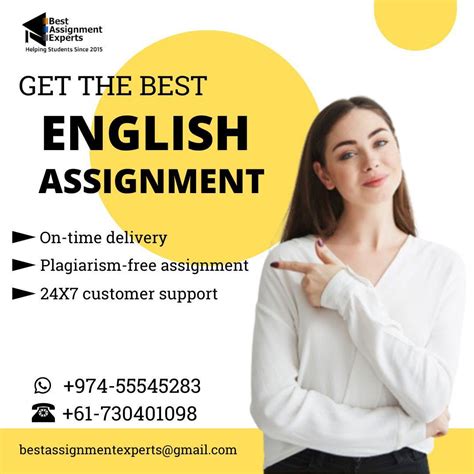 English Assignment Help Rbestassignmentexperts