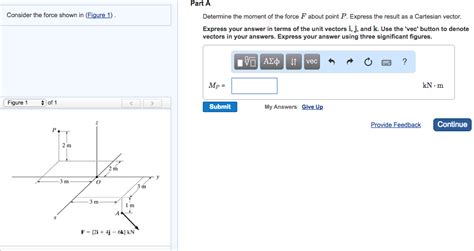 Solved Consider The Force Shown In Figure 1 Determine