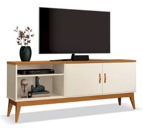 Rack Bancada Para Sala Tv Até 60 Polegadas Star Cor Cedrooff White Frete Grátis