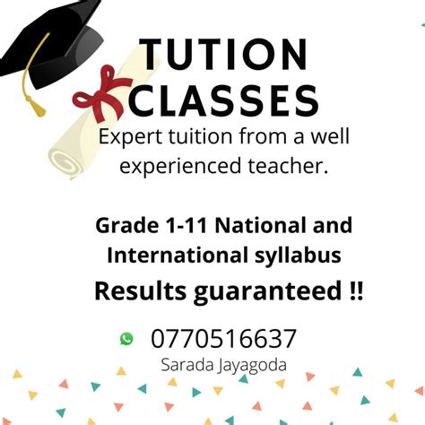 Teachers And Tuition Classes In Sri Lanka Mytutorlk