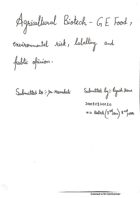 Solution Agri Biotech Bioethics Biology Notes Studypool