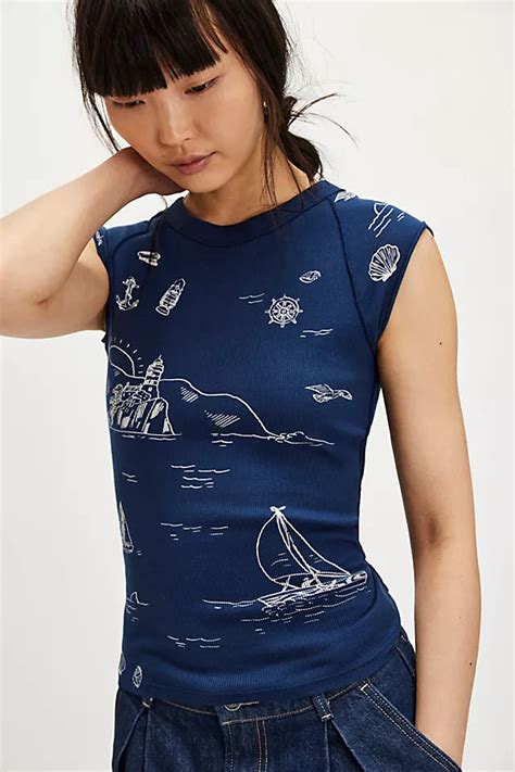 Nautical Doodle Tee Free People