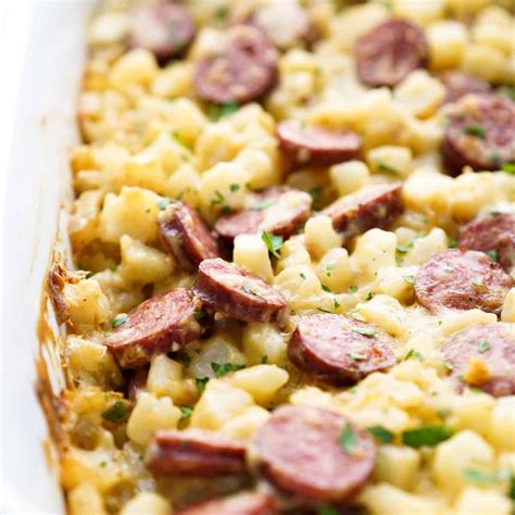 Potato Casserole With Andouille Sausage Joyous Apron