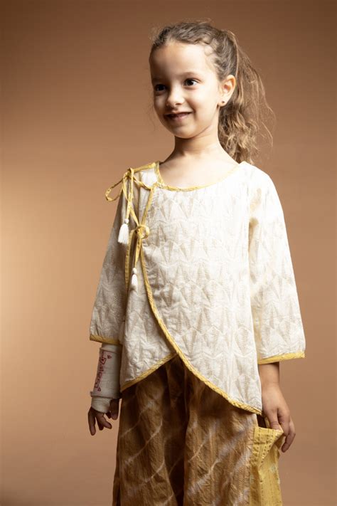 Shirwal With Wrap Ecru