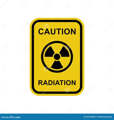 Radiation Nuclear Warning Sign Icon Vector Design Template In White