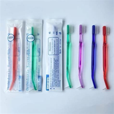 양면 틀니 칫솔 인체 공학 핸들 플라스틱 다층 강모 가짜 치아 구강 관리 브러시 인체 공학 부드러운 구강 Aliexpress