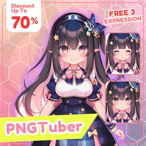 Custom Chibi Pngtuber Live2d Model Pngtuber Character Pngtuber