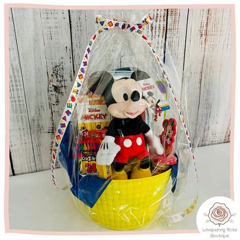 Mickey Mouse Basket Etsy