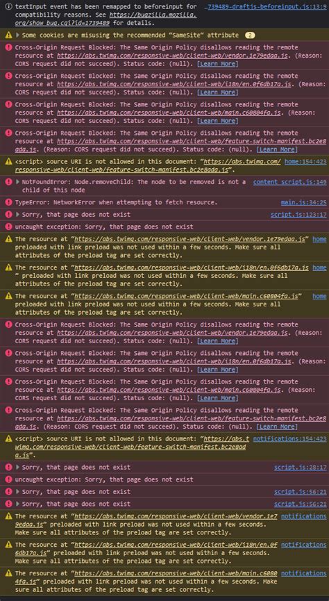 Completely Broken On Firefox · Issue 526 · Dimdengdoldtwitter · Github