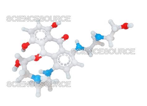 Mitoxantrone Molecule Illustration Stock Image Science Source Images