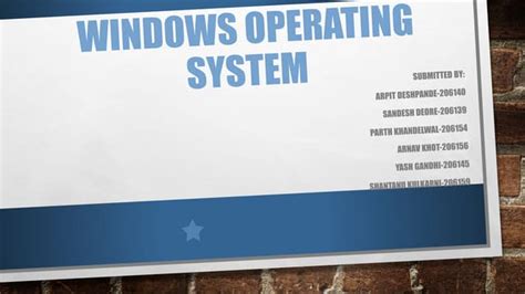 Ppt On Windows Ppt